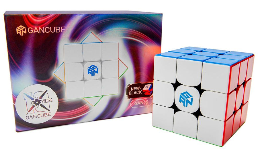 GAN 15 3x3 New Black (Magnetic, Core Magnets, UV Coated) | 3x3 Speed