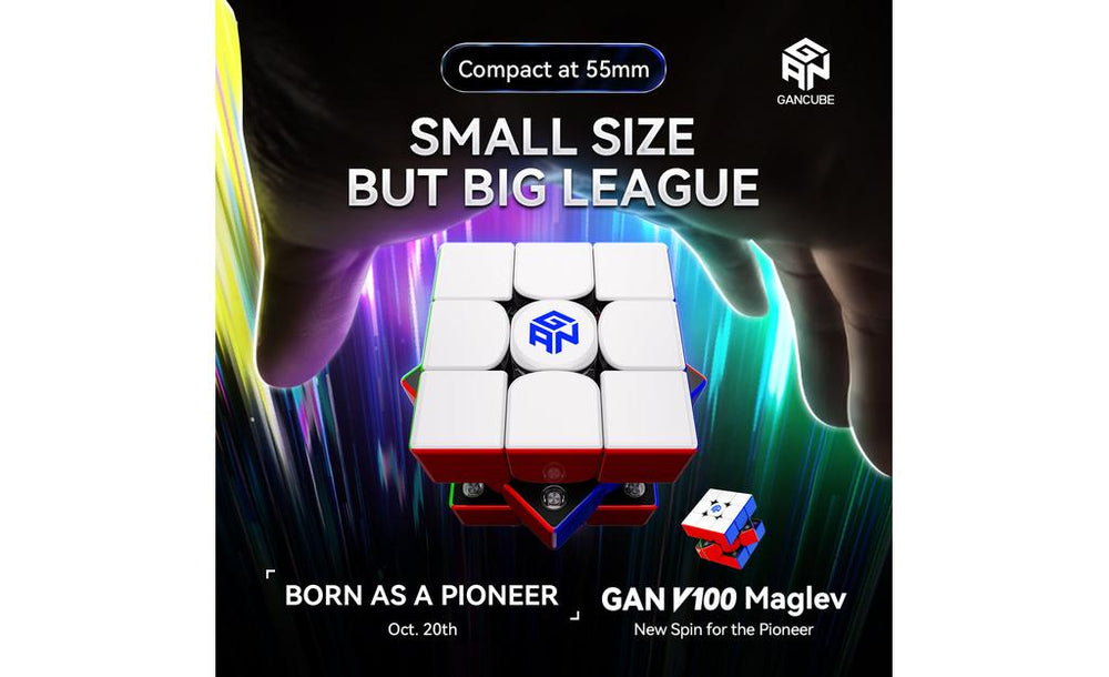 GAN V100 3x3 (Magnetic, MagLev, Core Magnets) | 3x3 Speed Cube