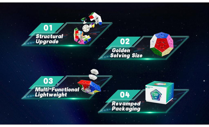 YJ YuHu Megaminx V3 (Magnetic) | Megaminx Speed Cube