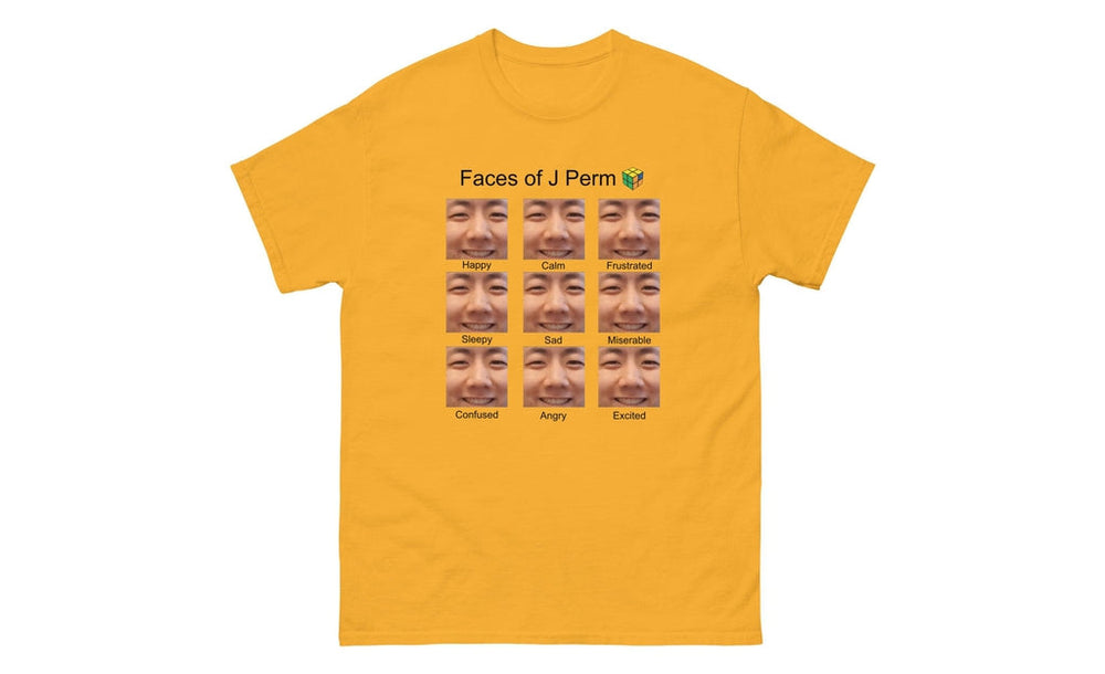 Faces of JPerm Meme Shirt | SpeedCubeShop